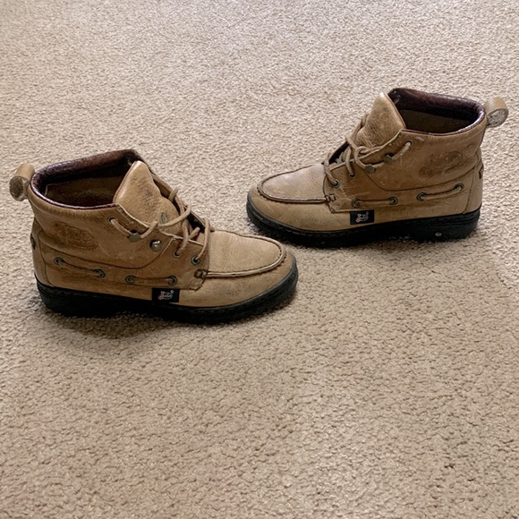 Justin Boots | Shoes | Justin Womens Size 6m Light Brown Leather Lace ...